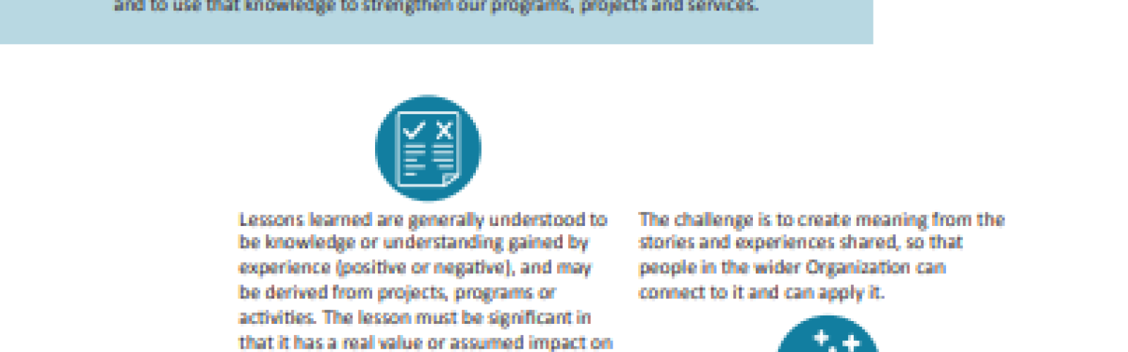 Methodology for lessons learned documentation | EvalForEarth